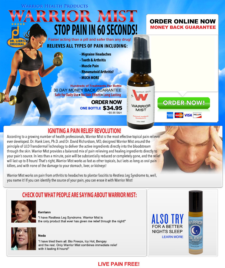 Warrior Mist – Health Products Distributors